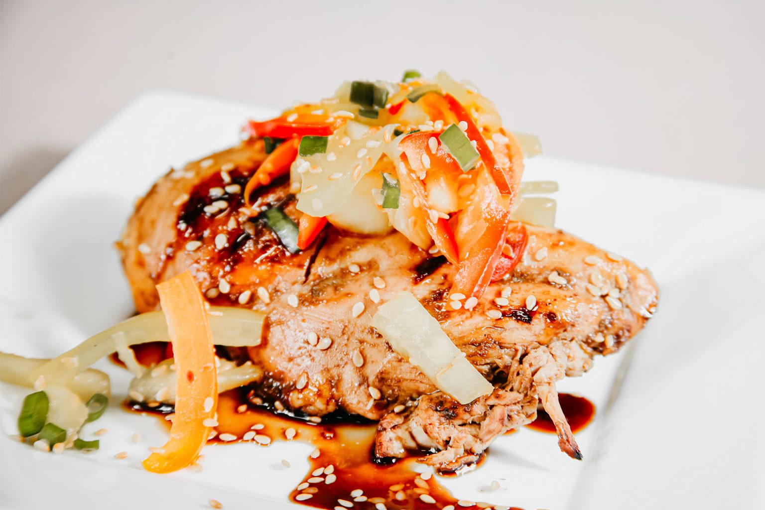 Bone Suckin’ Chicken Yaki with Pineapple Pepper Relish – Bone Suckin ...
